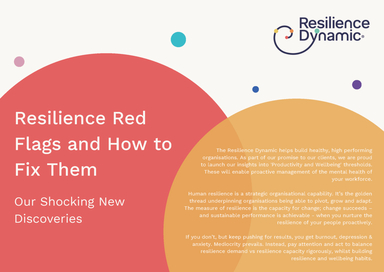 Resilient Organisation; Red Flags and How to Fix Them - Resilience Dynamic